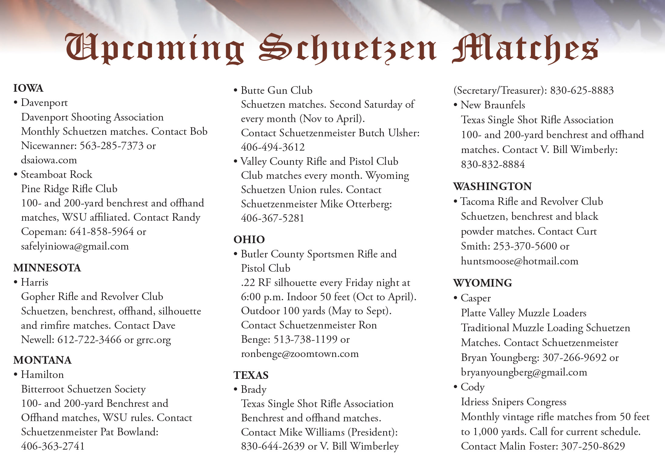 The Wyoming Schuetzen Union's Center Shot | Black Powder Cartridge